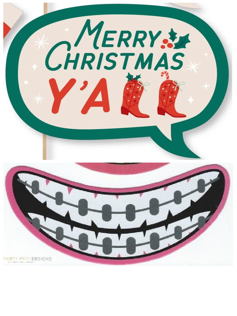 Christmas - Photo Booth Props | PDF