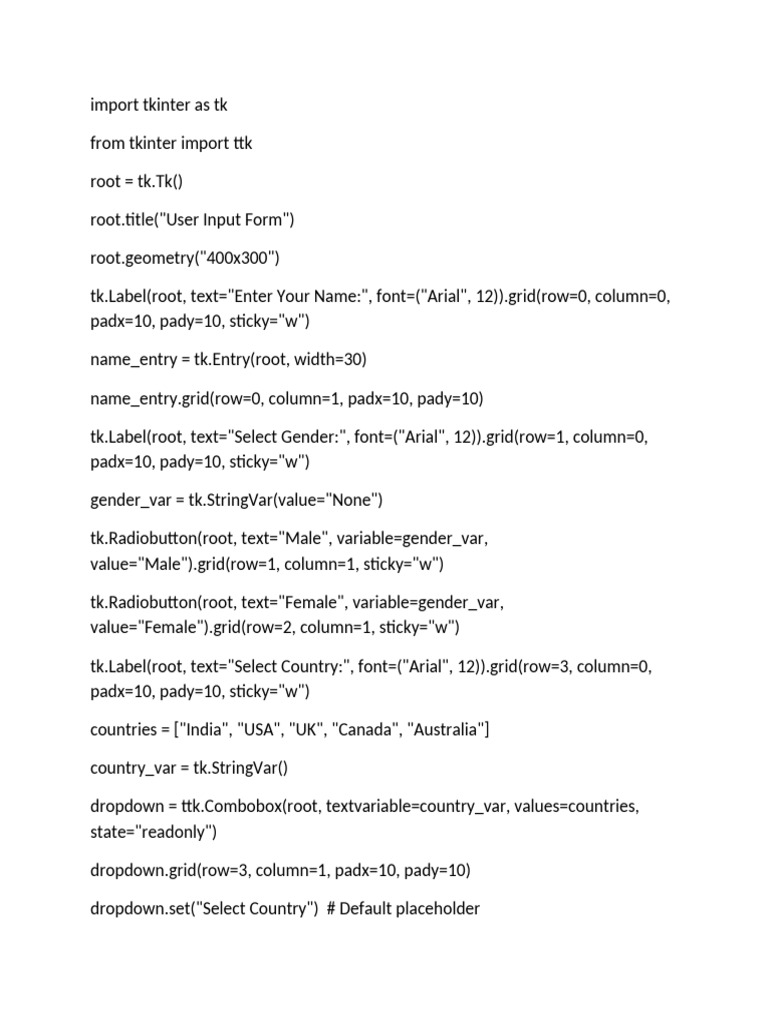 Import Tkinter As TK | PDF