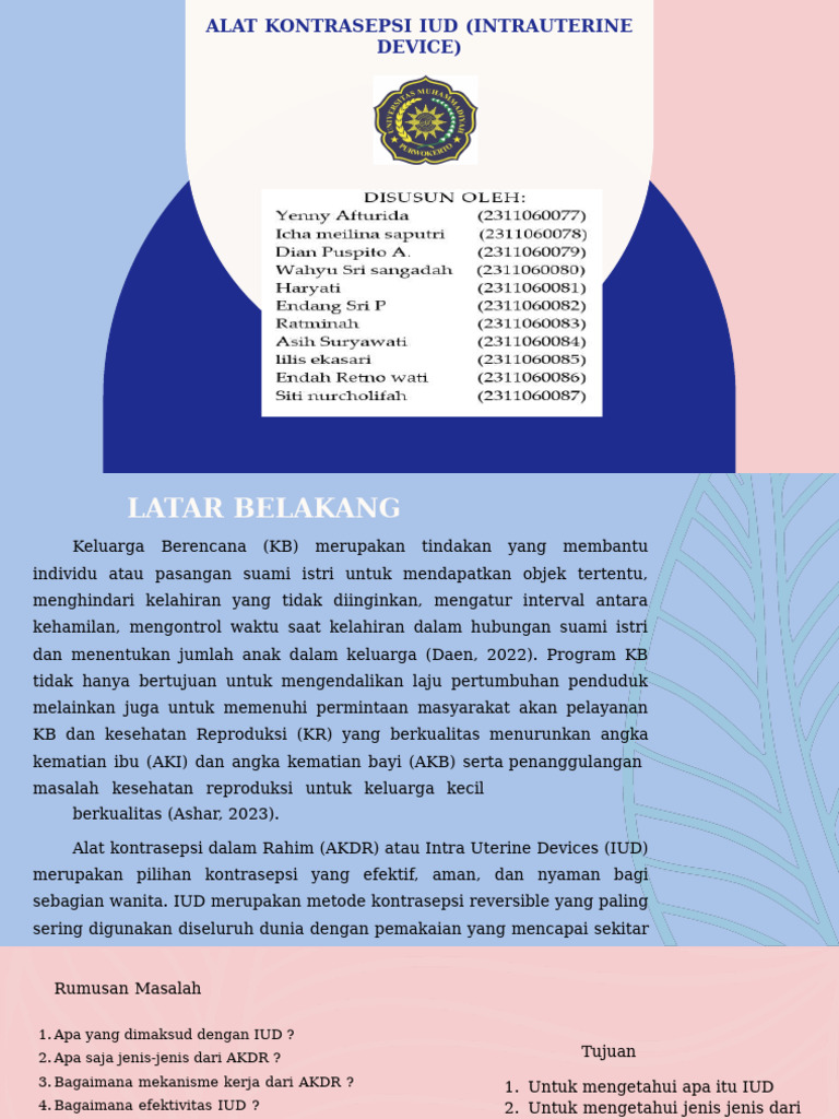 Panduan Lengkap IUD: Jenis dan Pemasangan | PDF