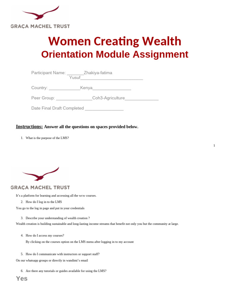 Orientation Assignment (ENGLISH) | PDF