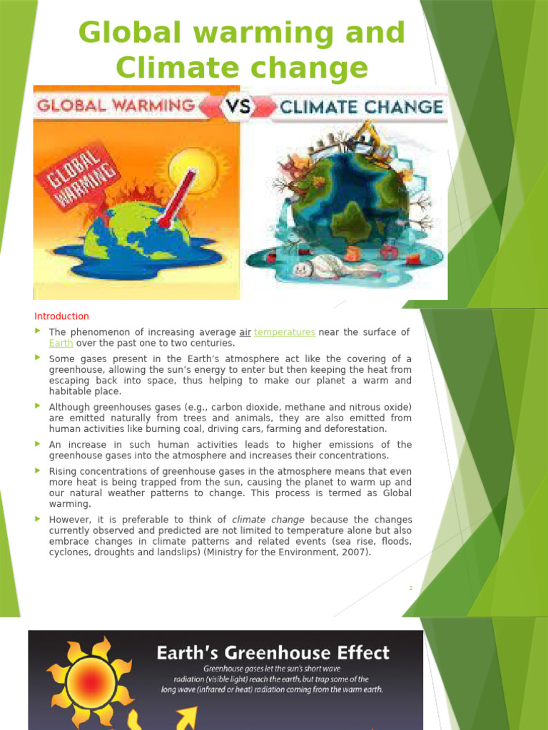 Global Warming and Climate Change | PDF | Climate Change | Greenhouse Gas