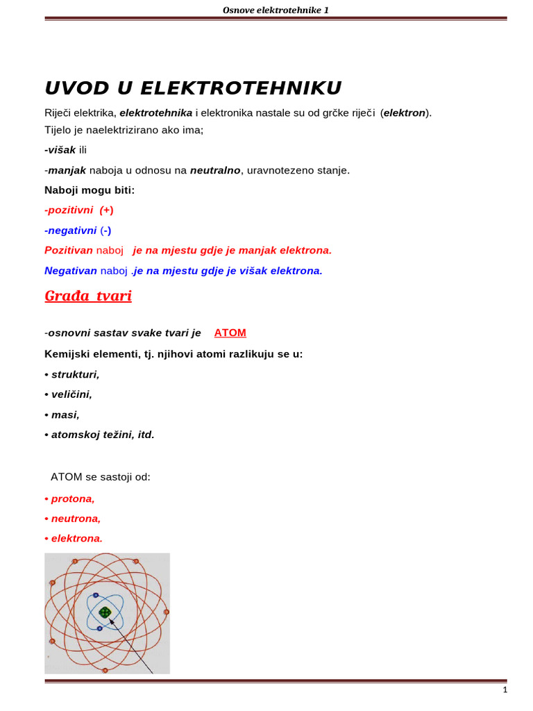 Istosmjerna Struja - Zakoni Elektrotehnike | PDF