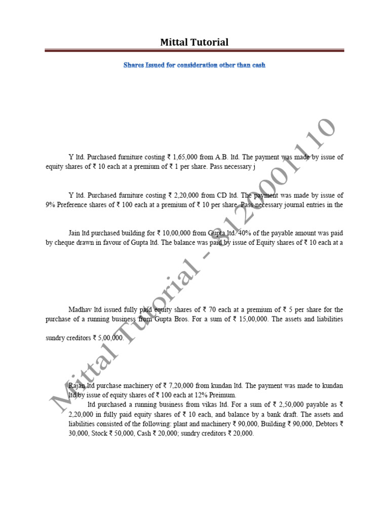 Final of Issue and Forfeiture of Shares Numerical | PDF | Equity (Finance) | Investing