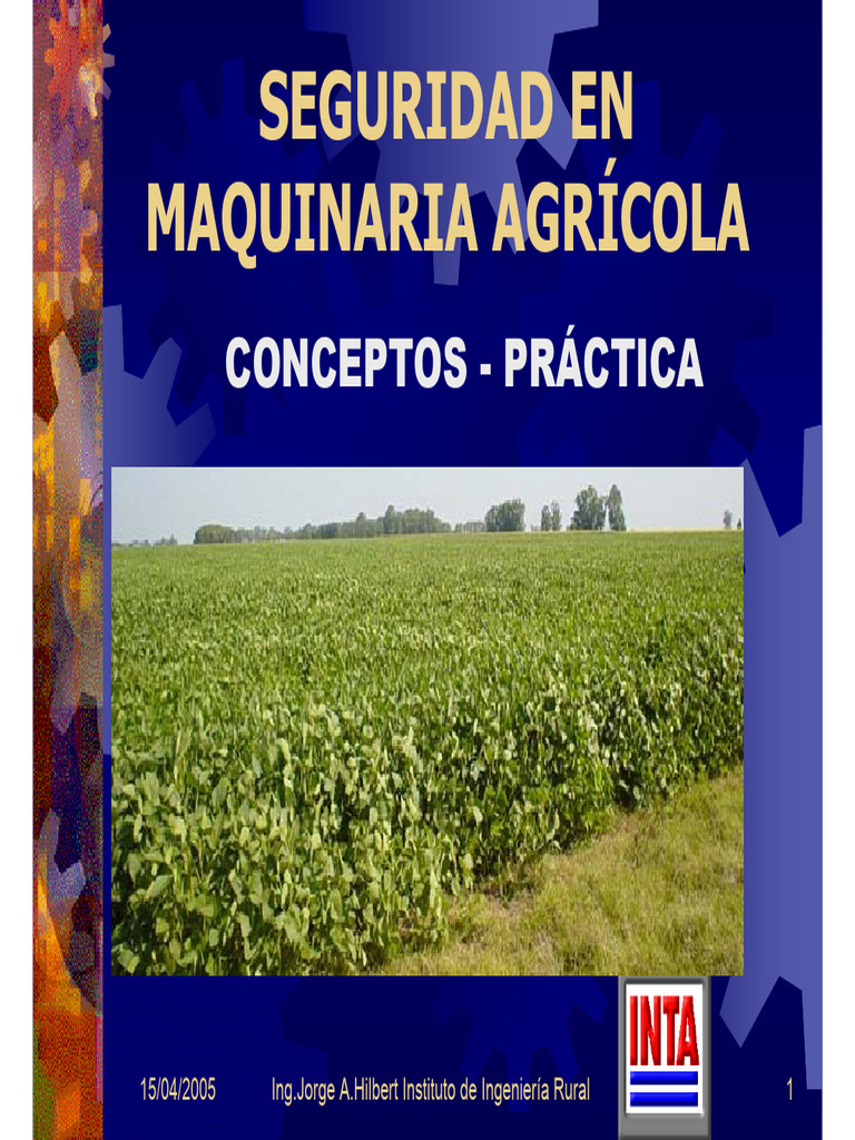 2005_Seguridad en Maquinaria Agricola | PDF | Factores humanos y ergonomía | Tractor