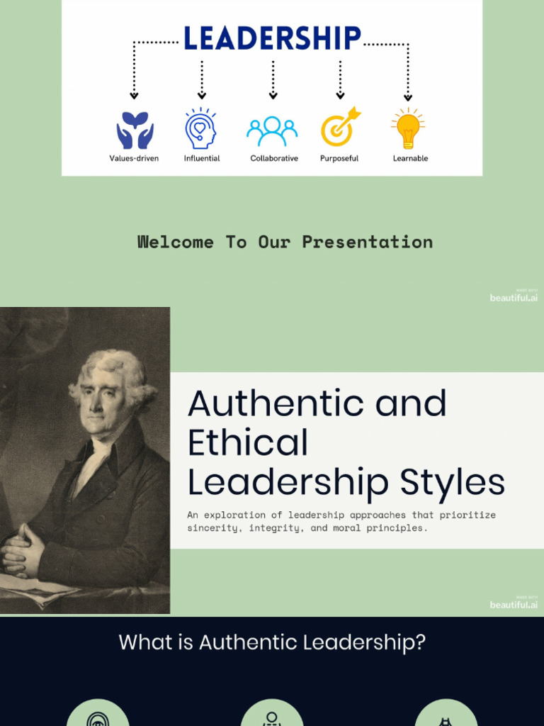 Authentic & Ethical Leadership Styles | PDF