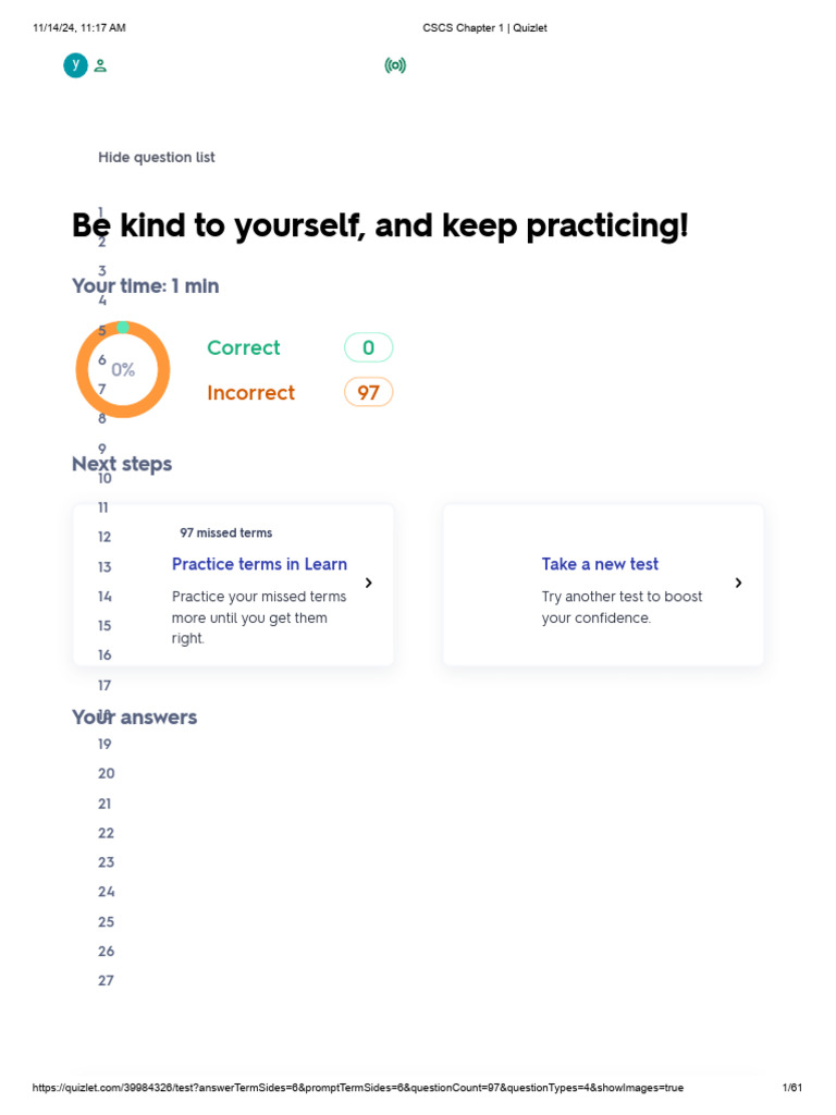 CSCS Chapter 1 _ Quizlet | PDF | Heart Valve | Muscle Contraction