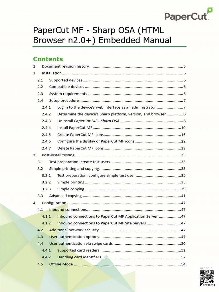 PaperCut 20MF 20 - 20sharp 20OSA 20 28HTML 20browser 20n2.0+ 29 ...