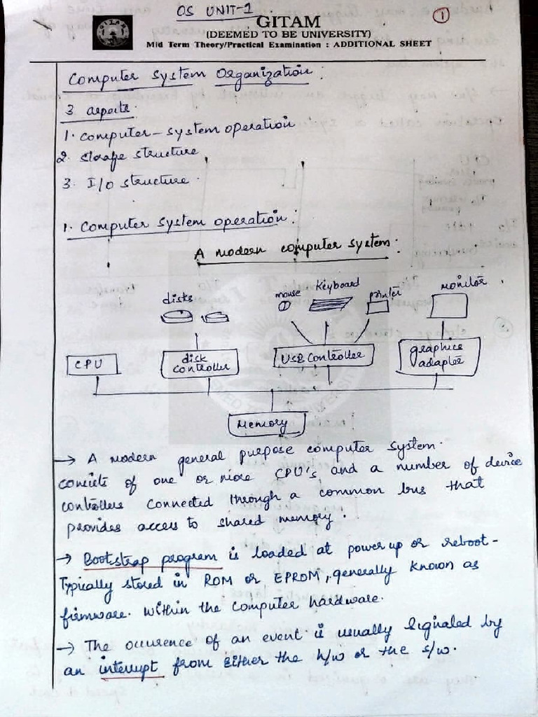 OS unit-1 part1 | PDF OS unit-1 part1 | PDF