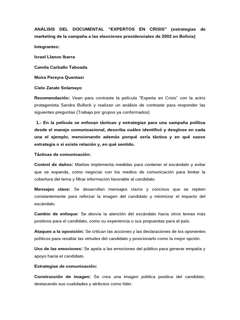 Trabajo Grupal | PDF | Encuesta de opinión | Comunicación