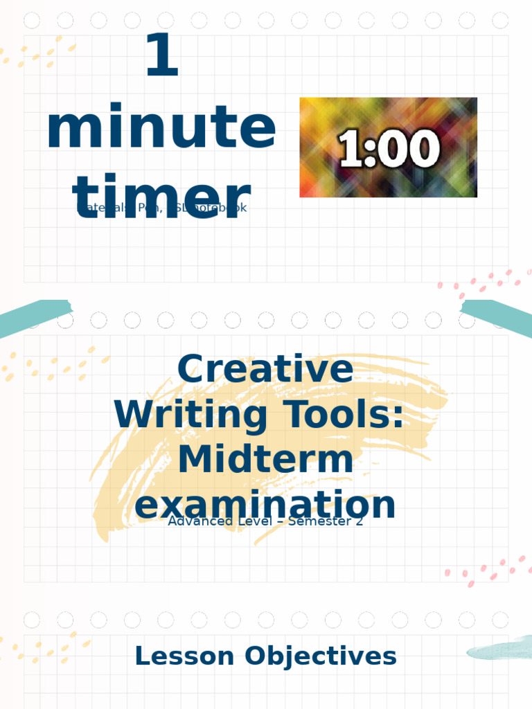 Advanced Creative Writing Tools | PDF