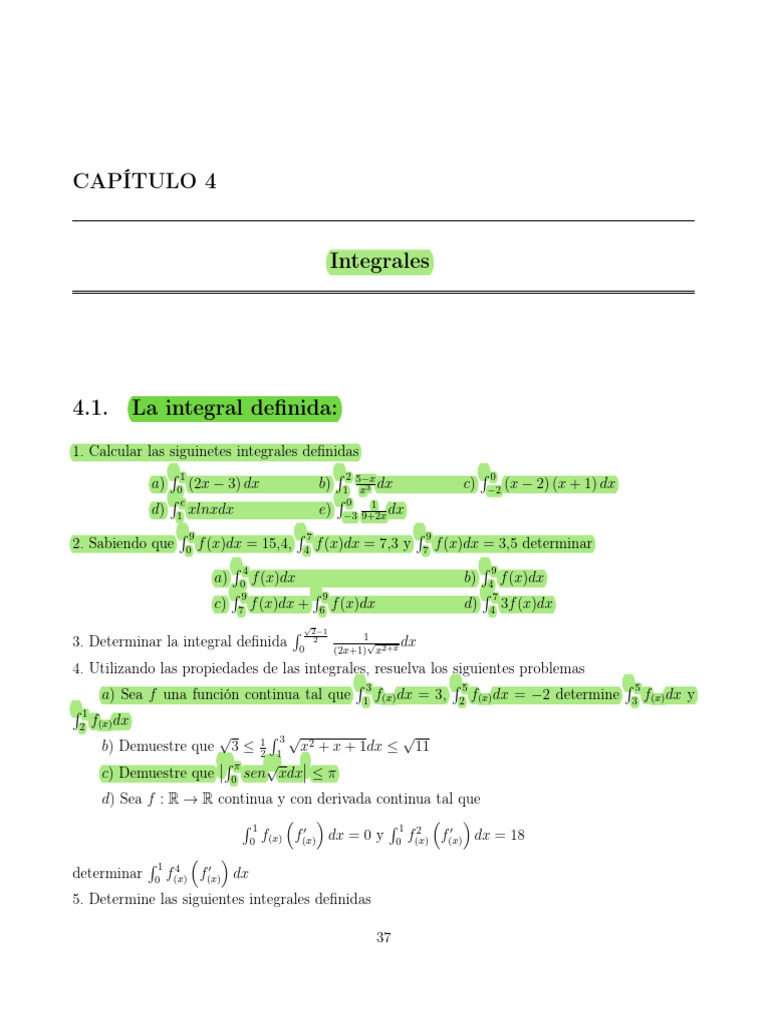 Guia - de - Ejercicios - Calculo - I - INF-115-2024 2-40-47 | PDF | Integral | Geometria clasica