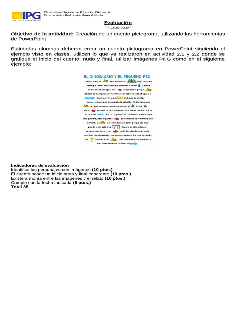 Cuento Pictograma en PowerPoint | PDF