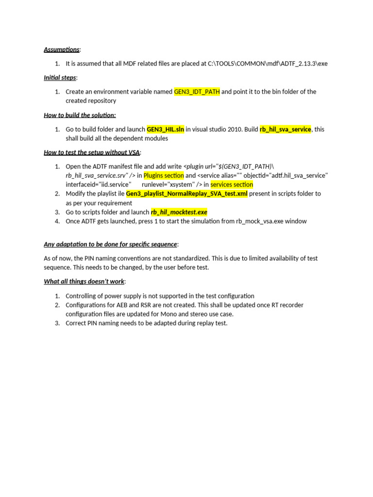 Test Setup Pdf