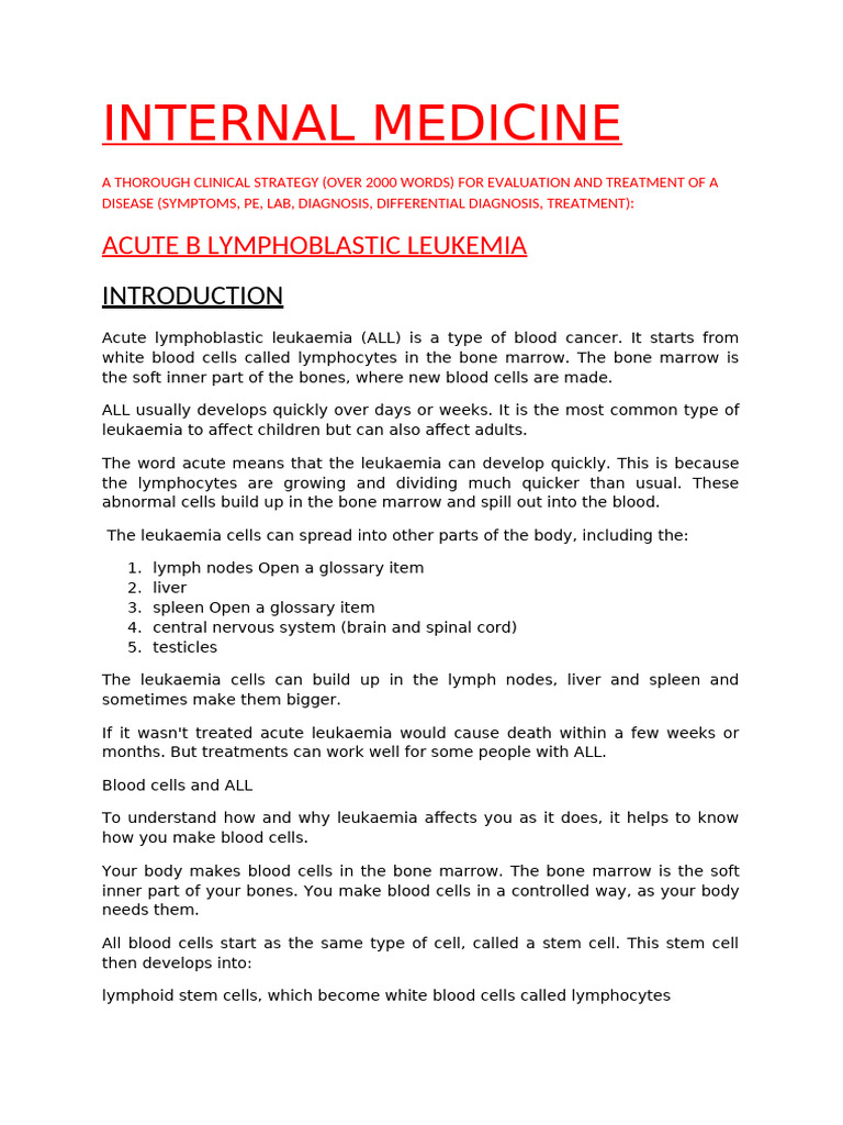 INTERNAL MEDICINE Homework 2018521625071 Mohammed Abdul Sattar | PDF ...