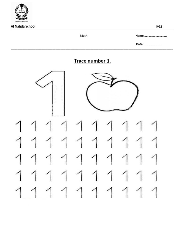 Tracing Number 1 (Kg2) 2 | PDF