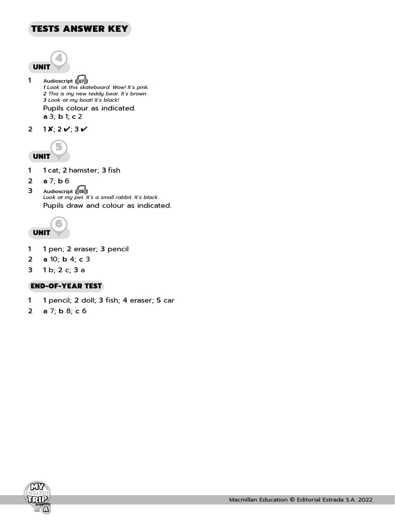 MET2_LA_tests_U4_End-of-year_tests_answer_key | PDF