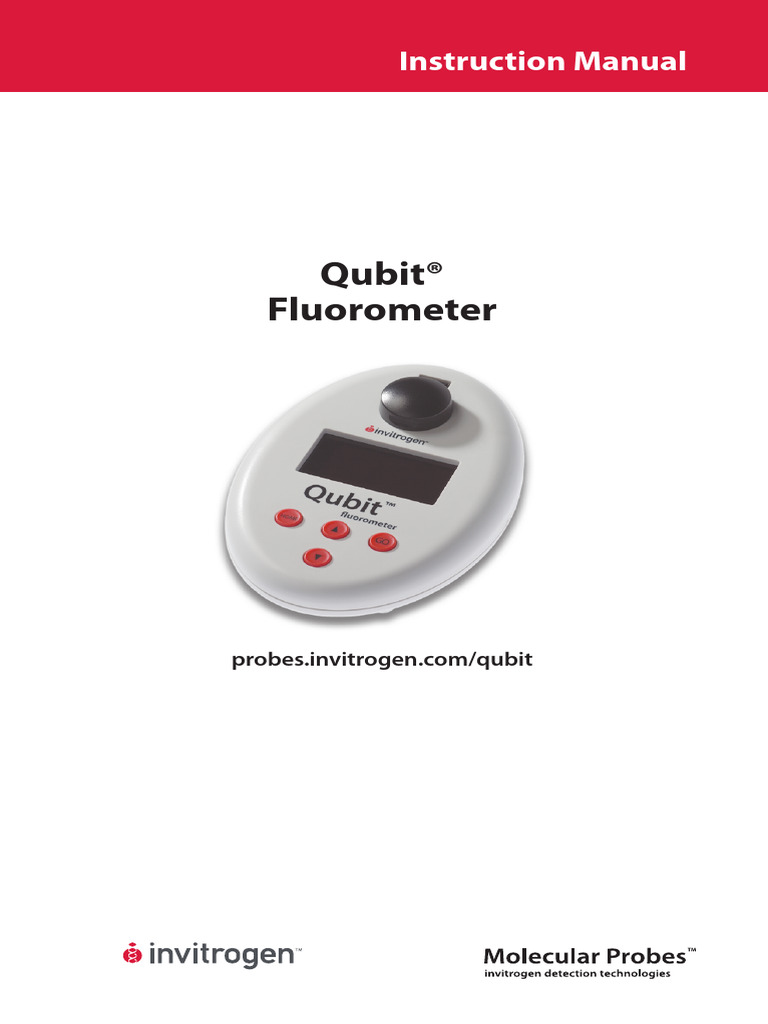 Qubit® Fluorometer User Manual | PDF | Ac Power Plugs And Sockets ...