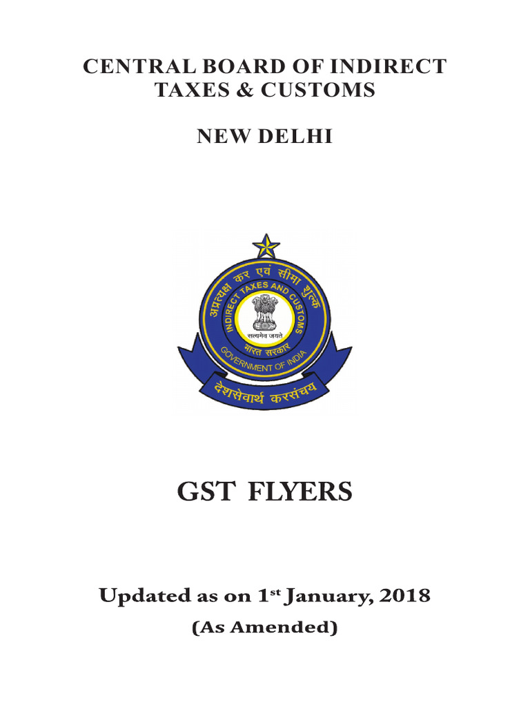 51 GST Flyer 1030 Corr Binder 230819 | PDF | Value Added Tax | Taxes