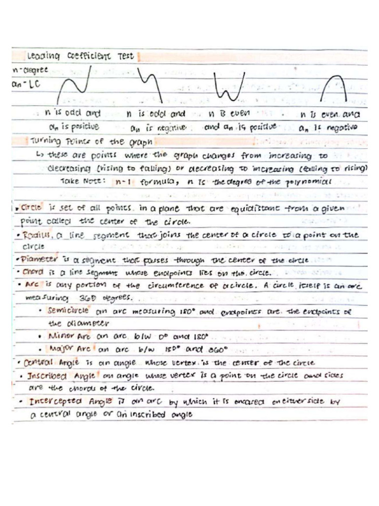 MATH 10 2nd Quarter Reviewer | PDF