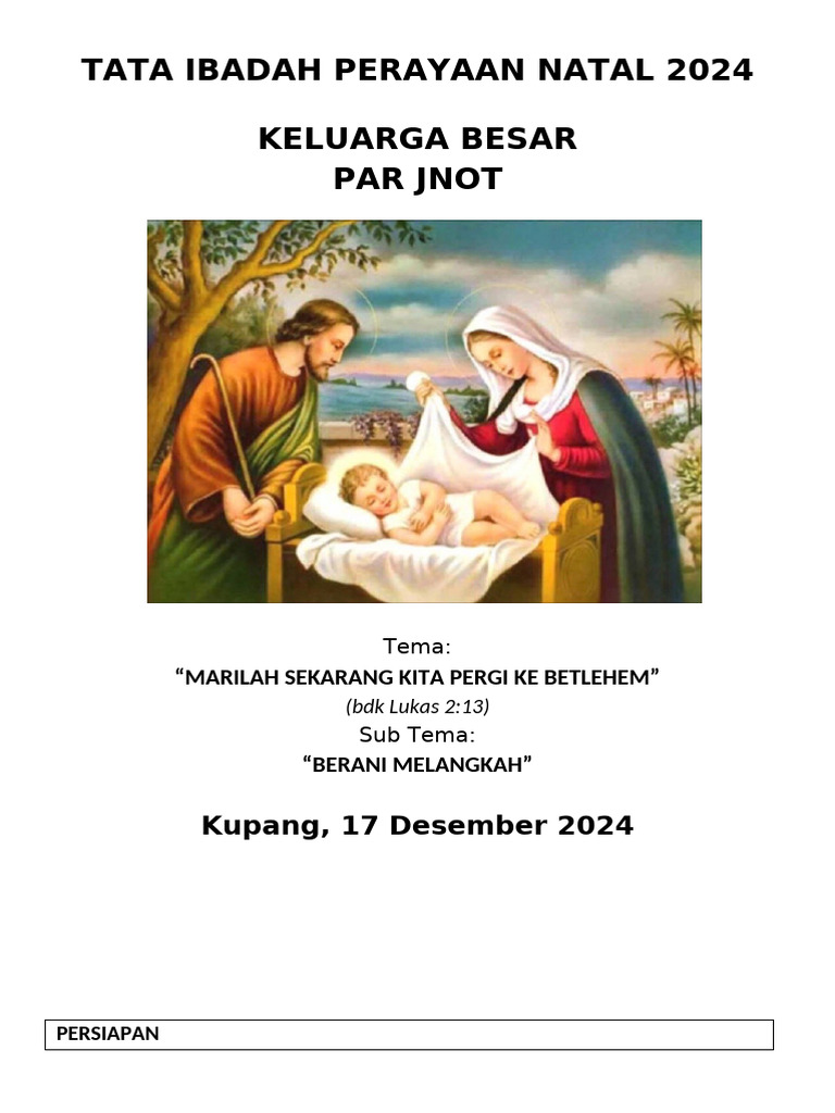 TATA IBADAH PERAYAAN NATAL - Copy | PDF