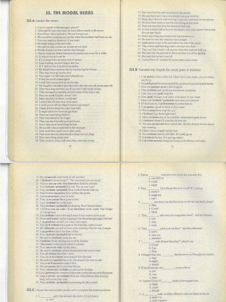 Modal Verbs | PDF