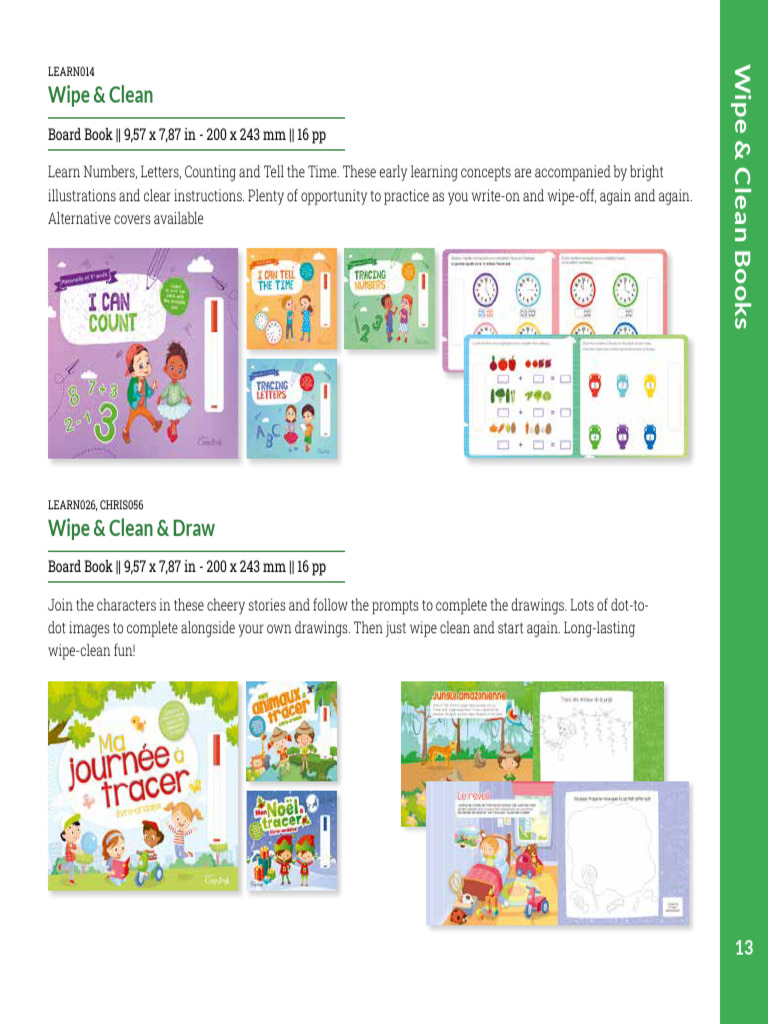 Wipe & Clean Learning Books | PDF