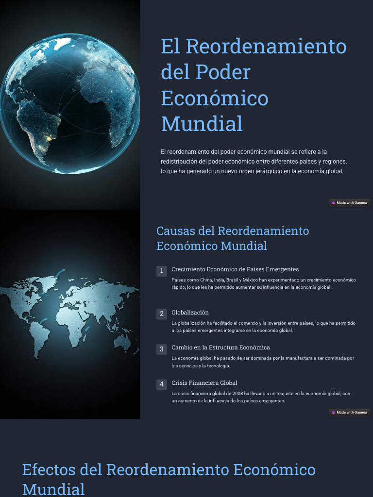El Reordenamiento Del Poder Economico Mundial | PDF | Globalización | China