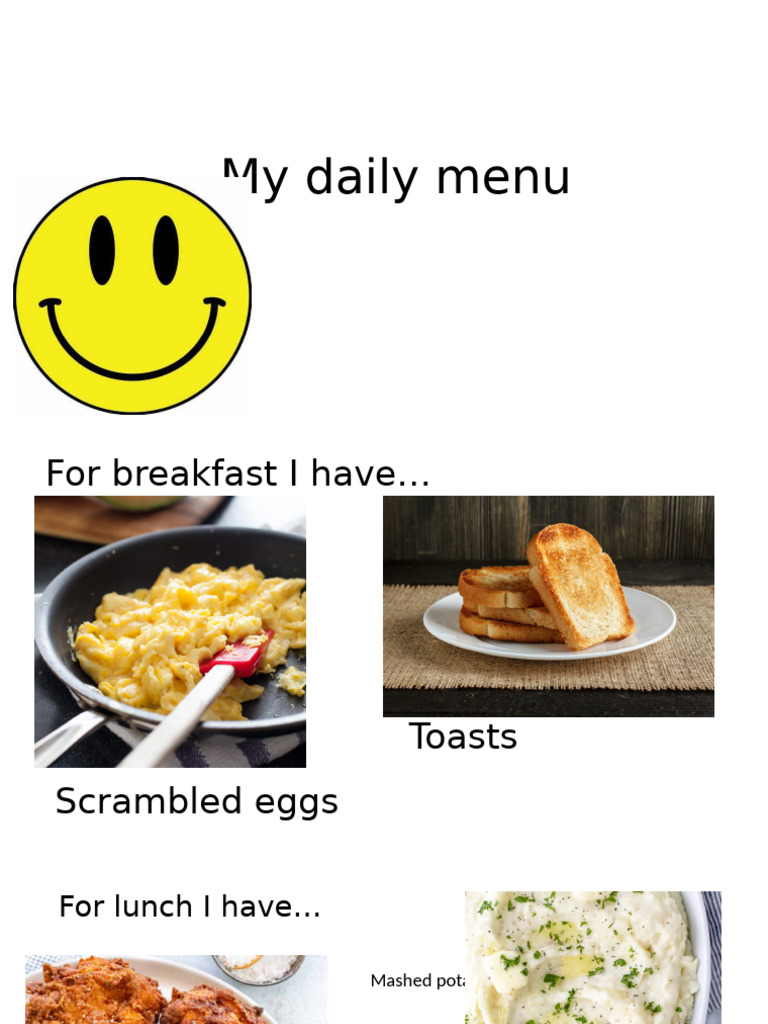 My Daily Menu | PDF