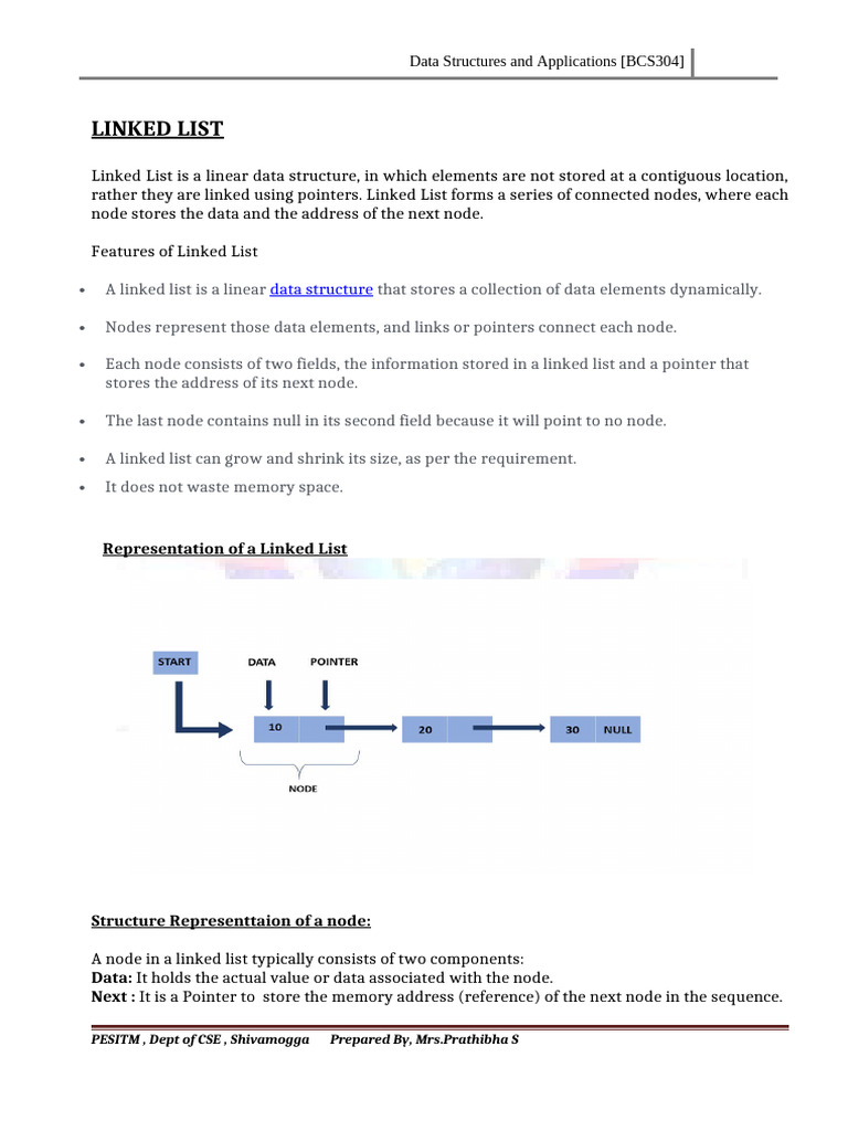 Ds Notes For 2ia Pdf Pointer Computer Programming Algorithms And Data Structures