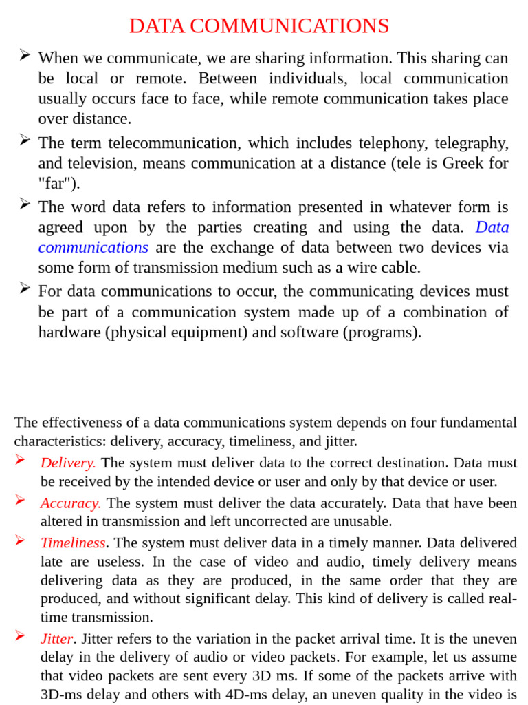 Data Communication | PDF | Duplex (Telecommunications) | Information And Communications Technology