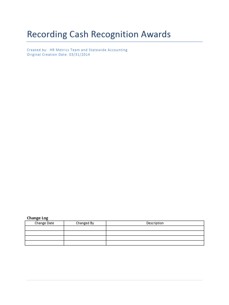 PRRecording Cash Awards | PDF | Payroll | Expense
