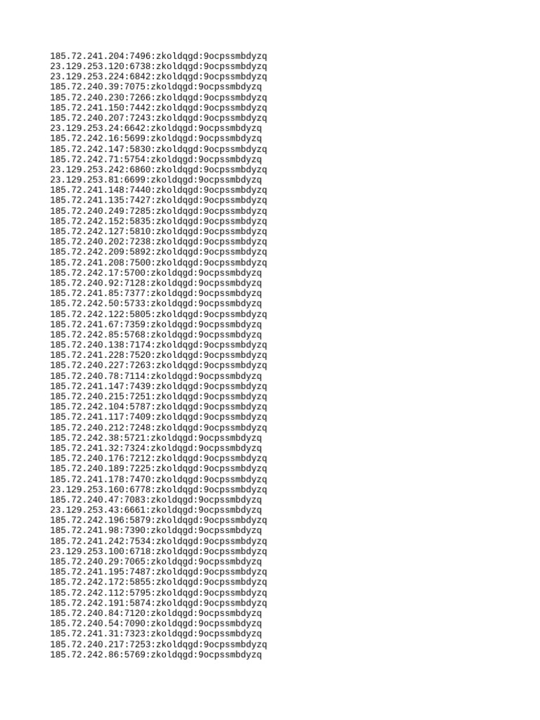 Webshare 100 Proxies | PDF