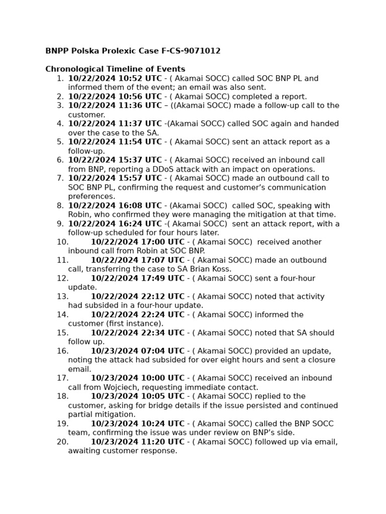BNPP Polska Prolexic Case F | PDF | Internet | Online Services