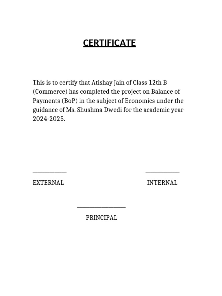 BOP Project Atishay Jain | PDF