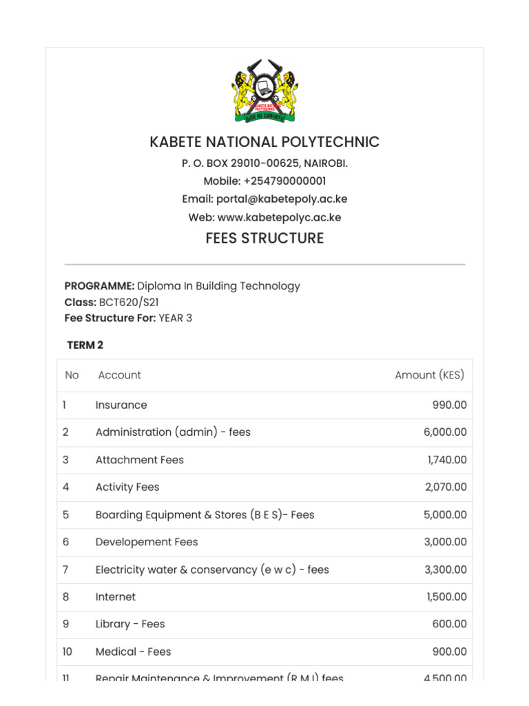 Kabete National Polytechnic | PDF