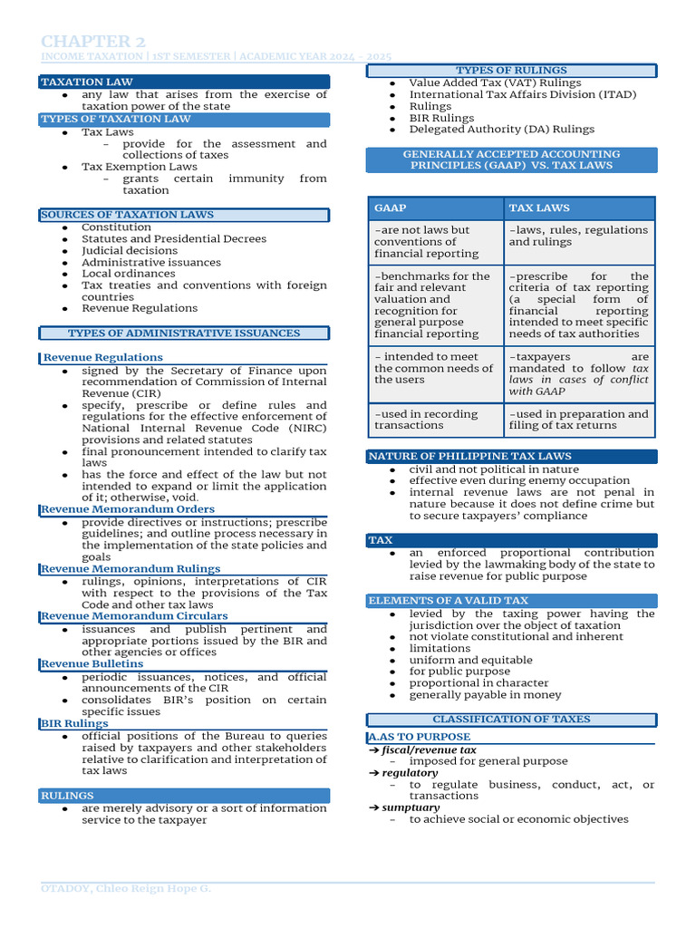 chap2 (banggawan) | PDF | Taxes | Taxpayer