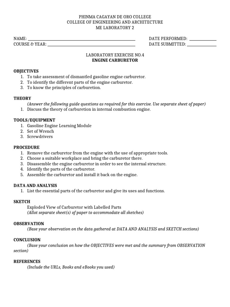 ME LAB 2 Exercise No 04 | PDF