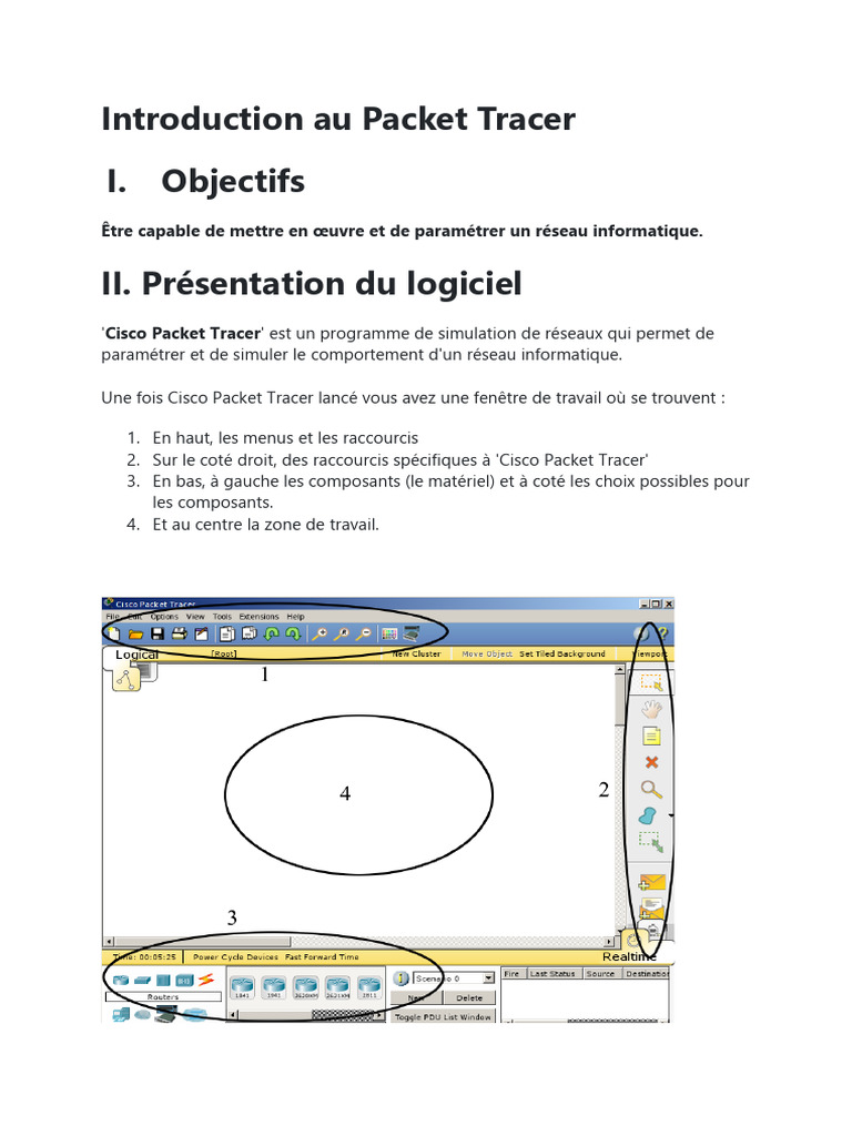 Introduction au Cisco Packet Tracer | PDF | Commutateur réseau ...