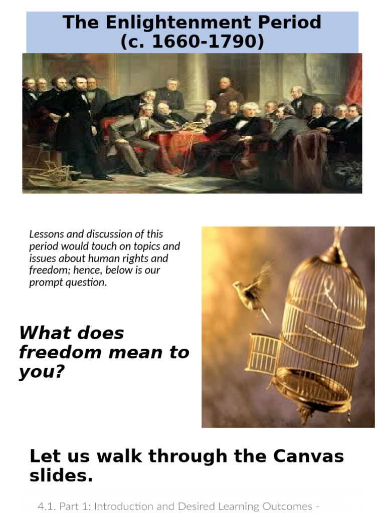 Enlightenment Era: Freedom and Rights | PDF | Age Of Enlightenment ...