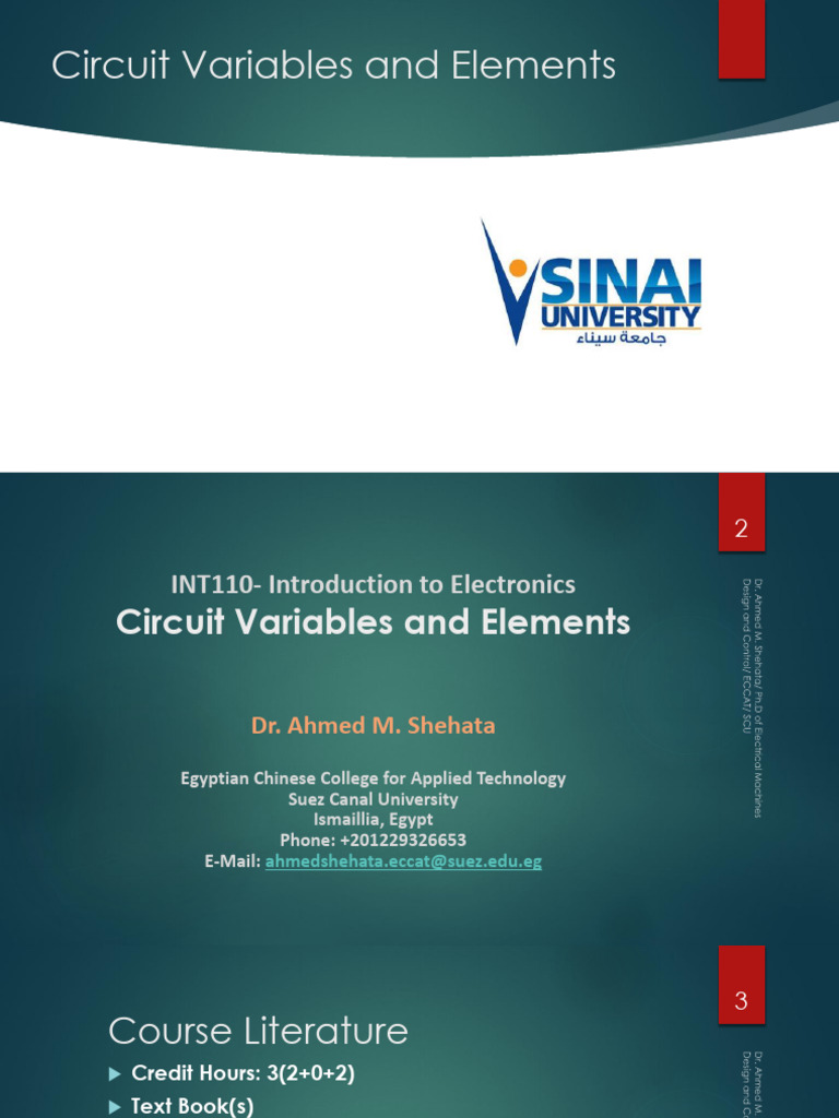Ch1 - Circuit Variables and Elements | PDF | Electrical Network | Series And Parallel Circuits