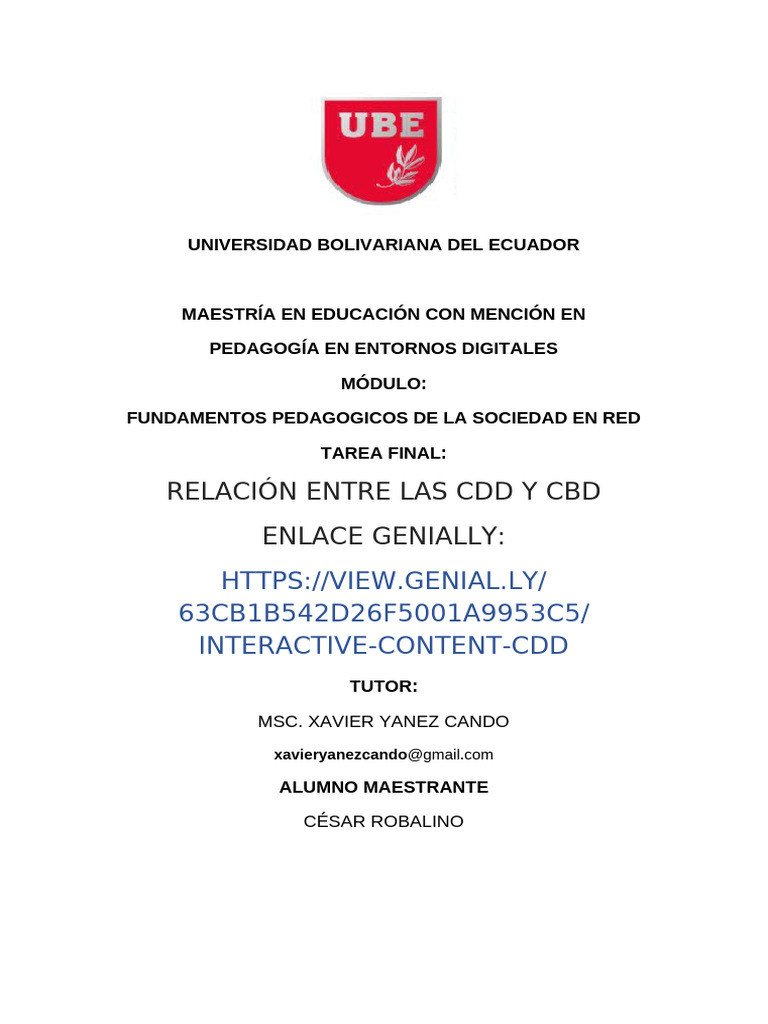 CDD y CBD | PDF