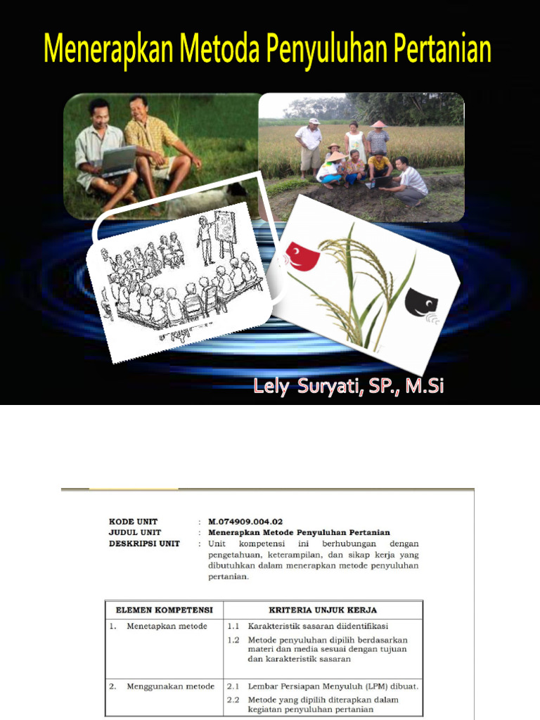 Metode Penyuluhan Pertanian | PDF