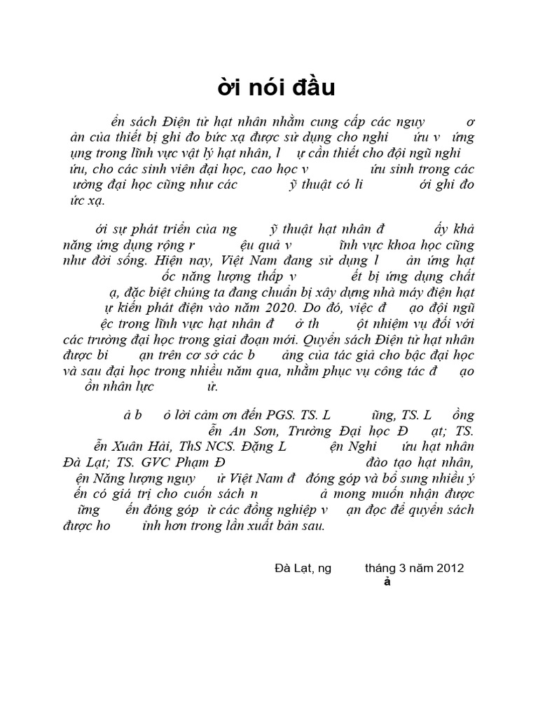 Giao Trinh Dien Tu Hat Nhan - Nguyen Duc Hoa | PDF