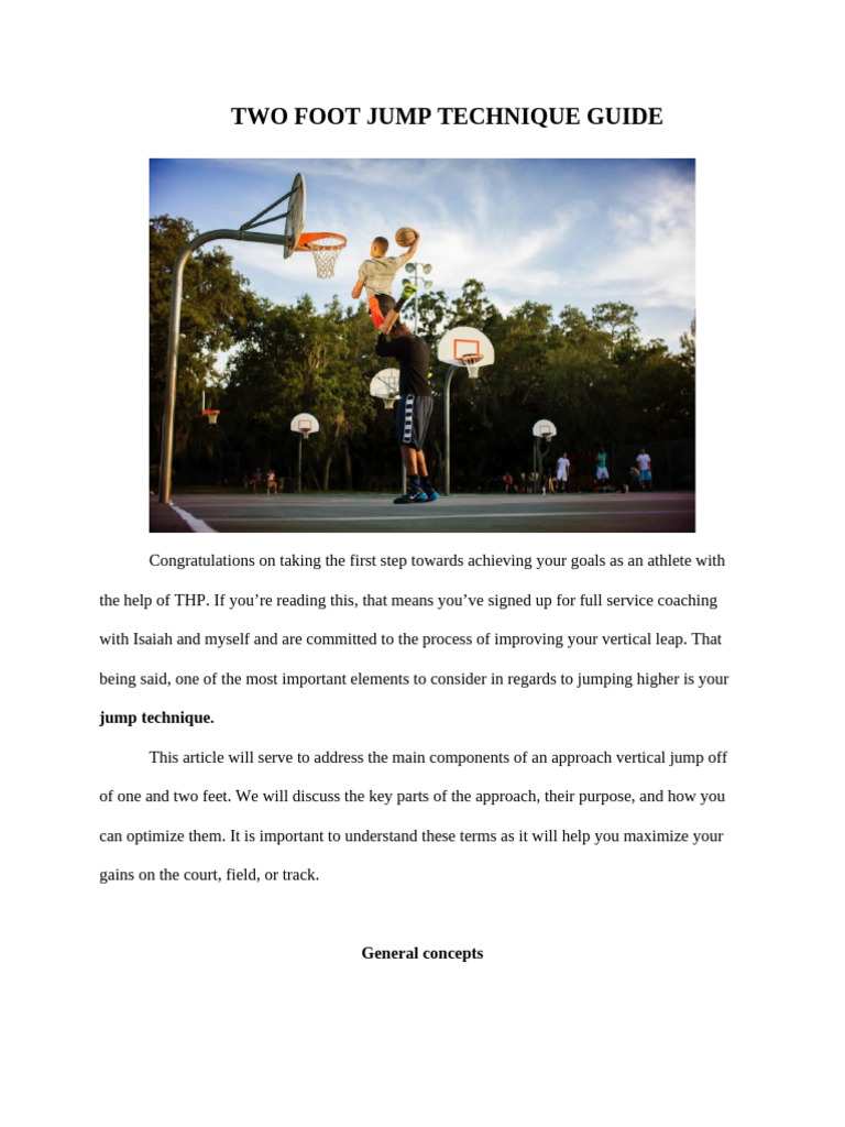 Copy of Two Foot Jump Technique | PDF | Force | Anatomical Terms Of Motion