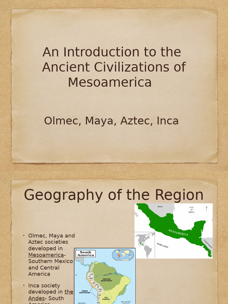 Mesoamerican and Incan Civilizations Overview | PDF