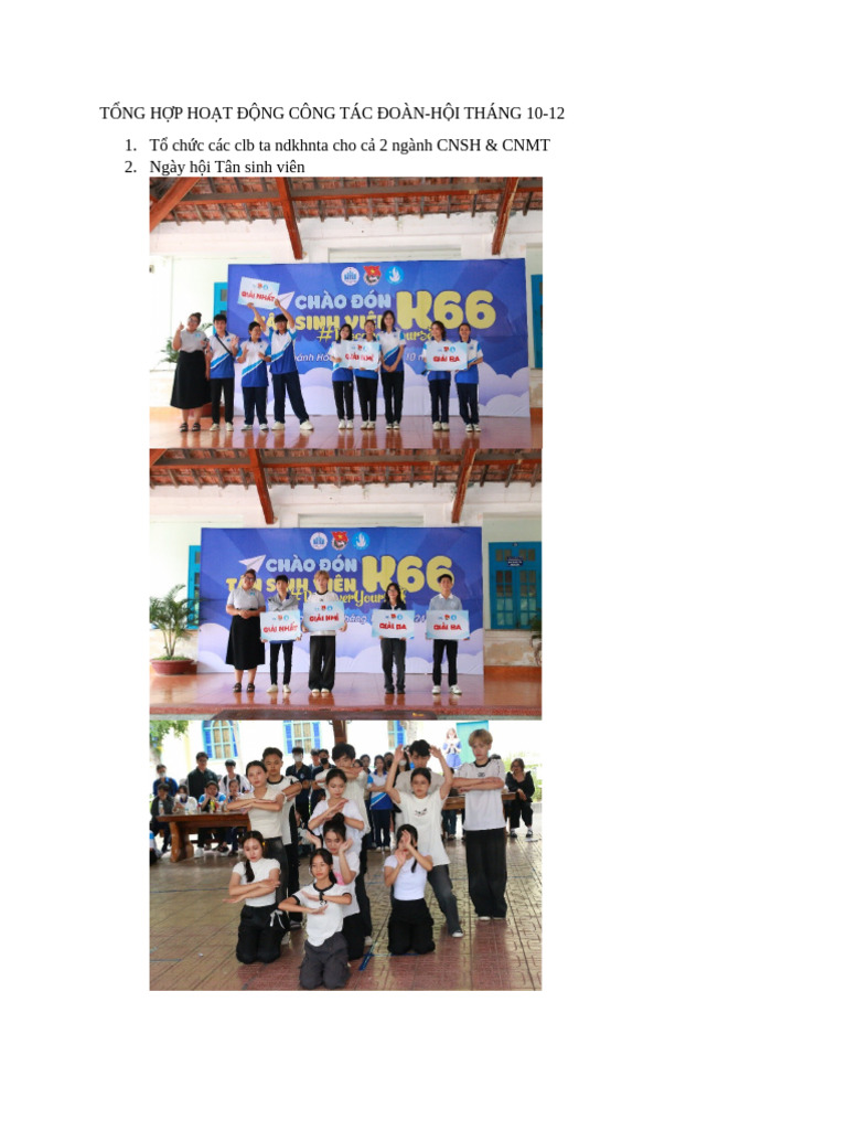 T NG H P Ho T Đ NG Công Tác Đoàn | PDF