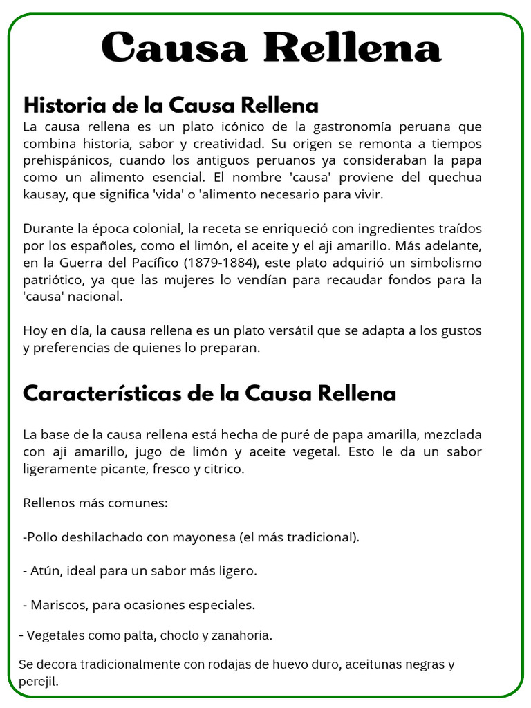 Causa Rellena Receta - PDF 20241205 152333 0000 | PDF | Cocina ...