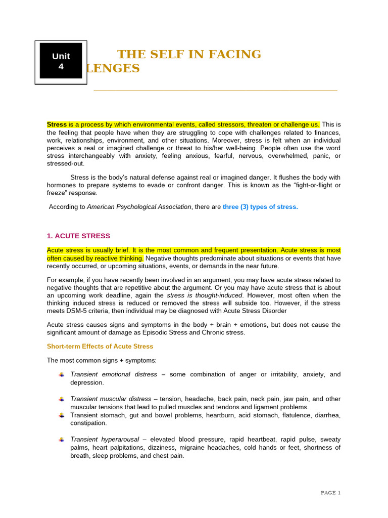 GEC1-Final-Exam-Reviewer-3 | PDF | Stress (Biology) | Self Efficacy