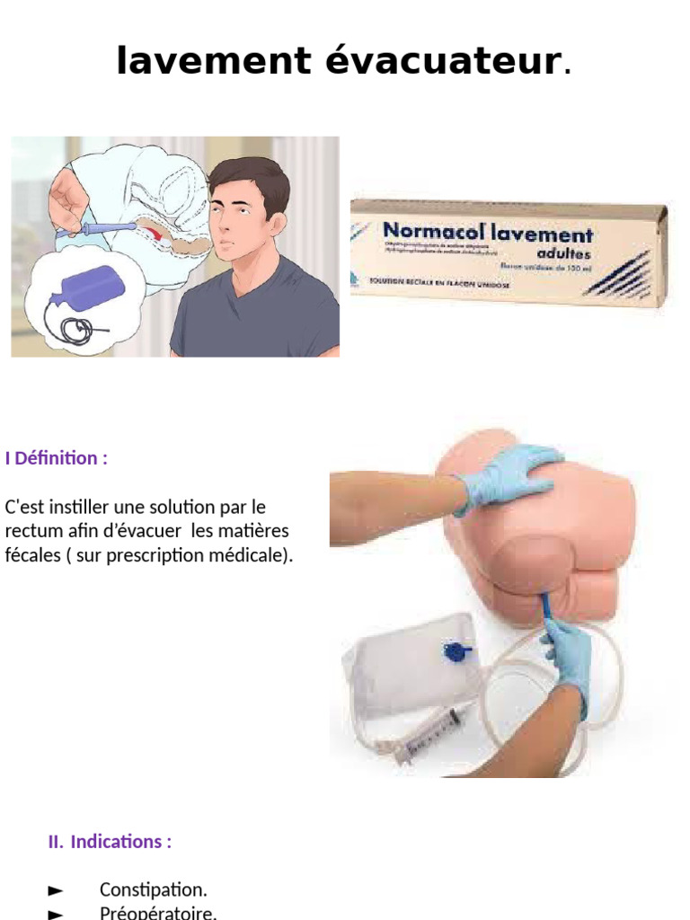 Lavement Evacuateur | PDF