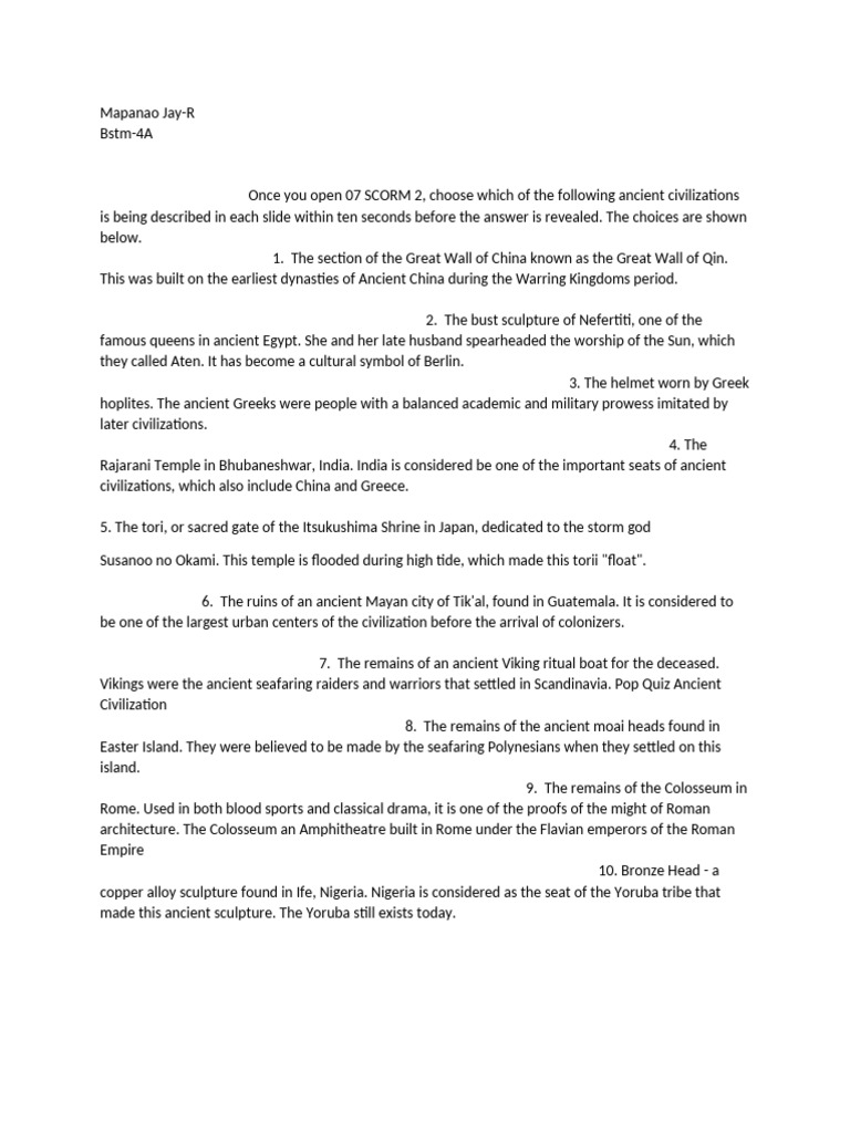 Mapanao_07_eLMS_Activity_1_(Final) | PDF | Ancient Rome